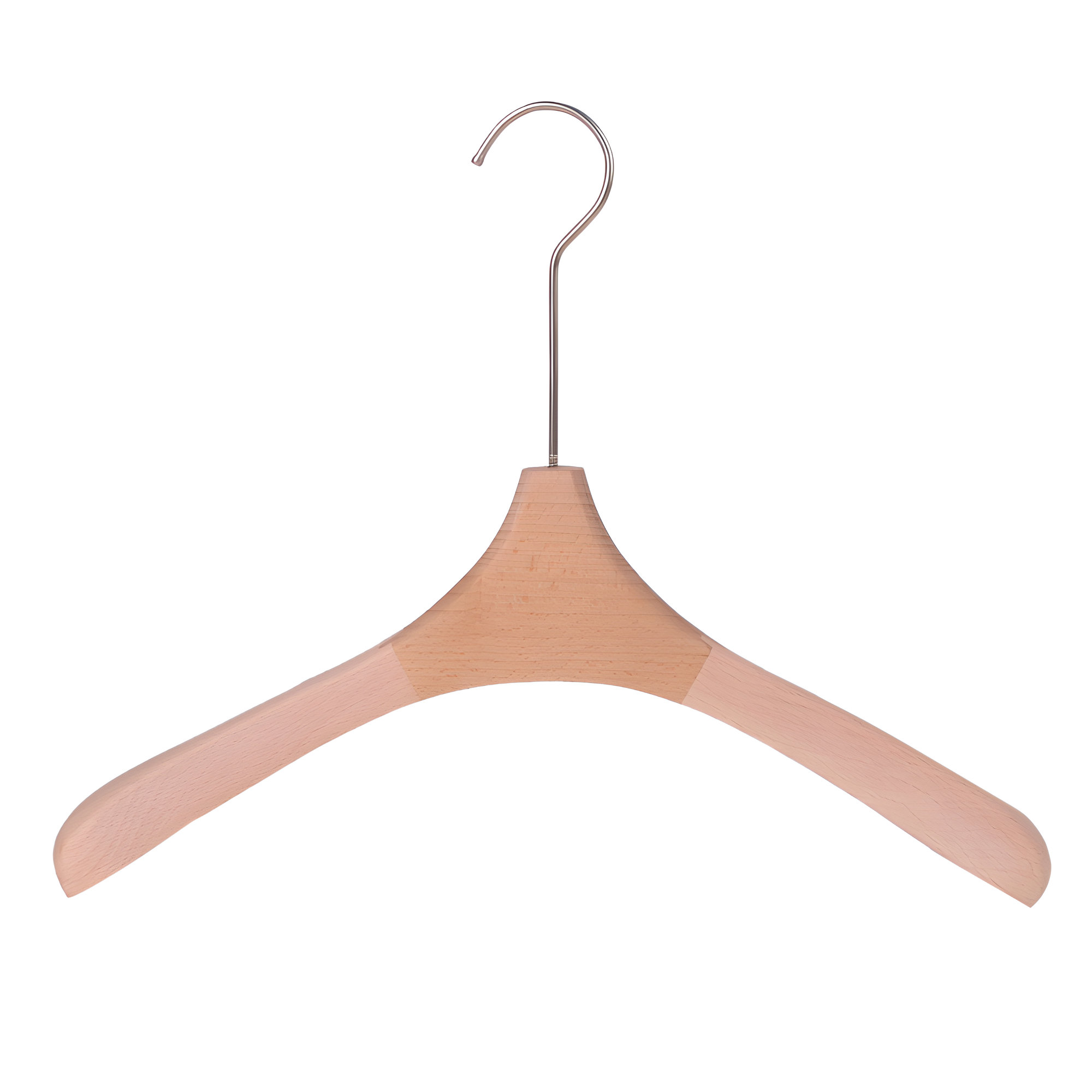 lingfan 15.35X13.78 Inch High-End Beech Pointed Hangers, Unpainted ...