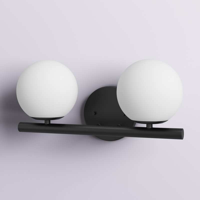 Wade Logan® Atice Dimmable Matte Black Vanity Light & Reviews | Wayfair