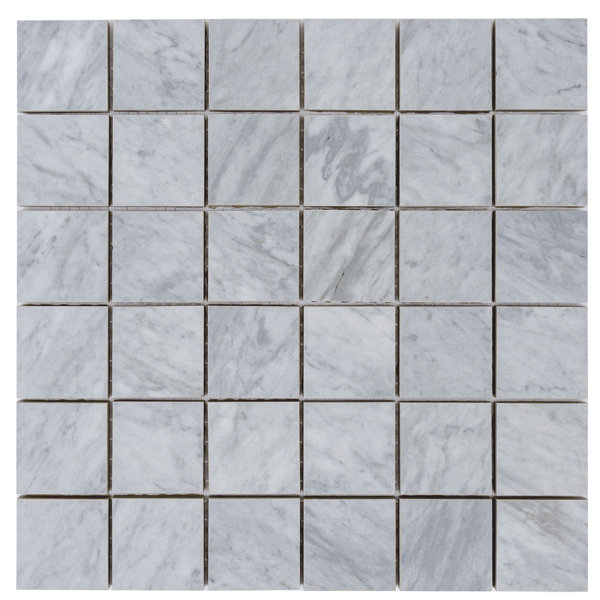 Regalia 12x12 in. Smoke Blue Matte Gres Porcelain Uniform Square Mosaic ...
