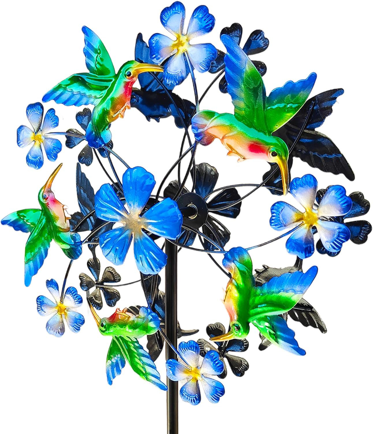 Latitude Run® Double Blade Hummingbird Swivel Wind Spinners - Wayfair ...