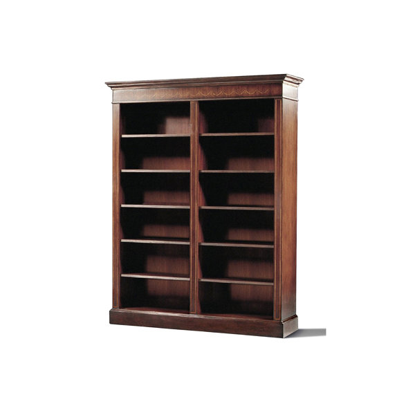 Aston Court 78" H x 63" W Solid Wood Library Bookcase | Wayfair