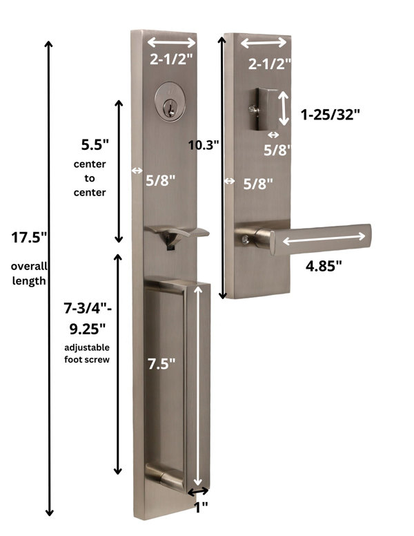 Weslock Xanthis Single Cylinder Handle Set With Utica Lever & Reviews ...
