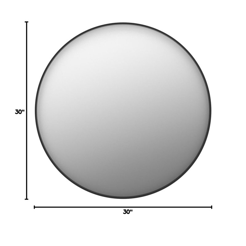Latitude Run® 30 Inch Round Bathroom Mirror | Wayfair