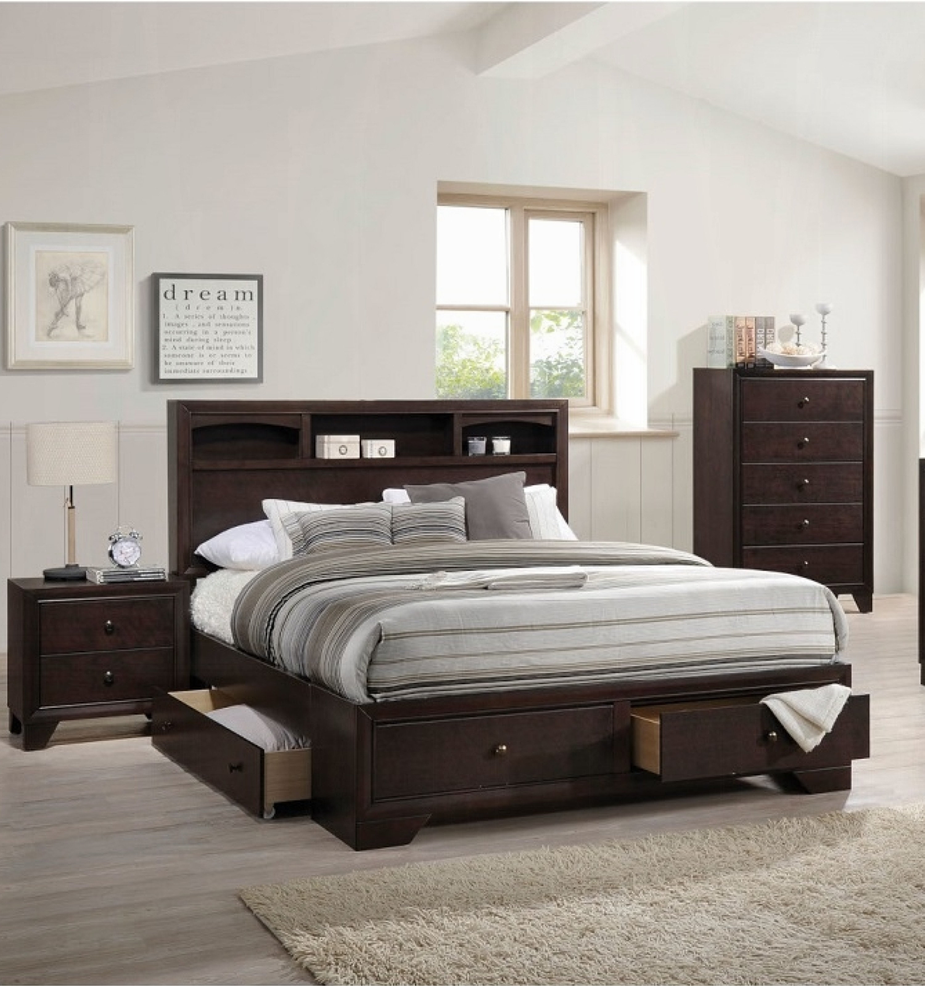 Winston Porter Madison Ii 3-pcs Bedroom Set | Wayfair