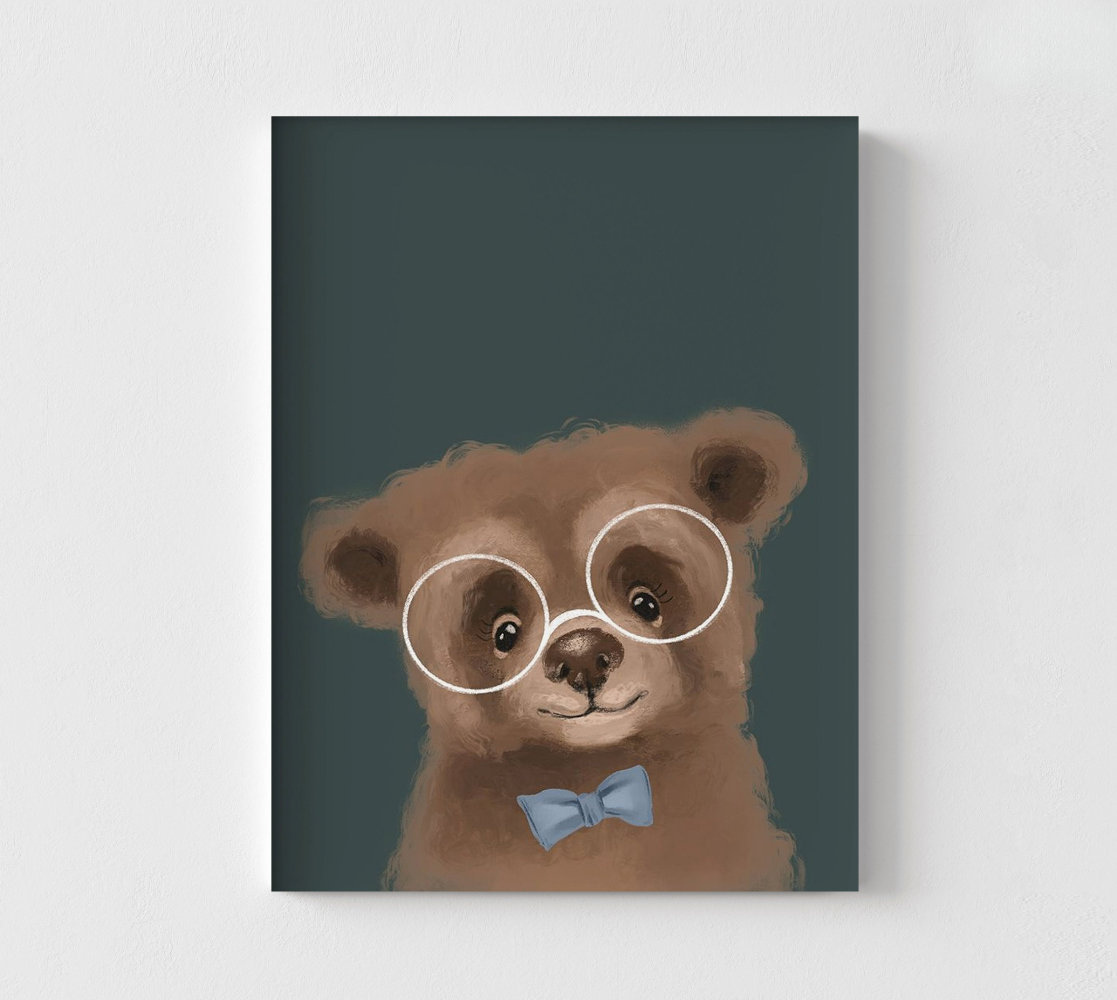 WeFrameArt Baby Bear II By Valerie Wieners, Cute Teddy Bear Poster ...