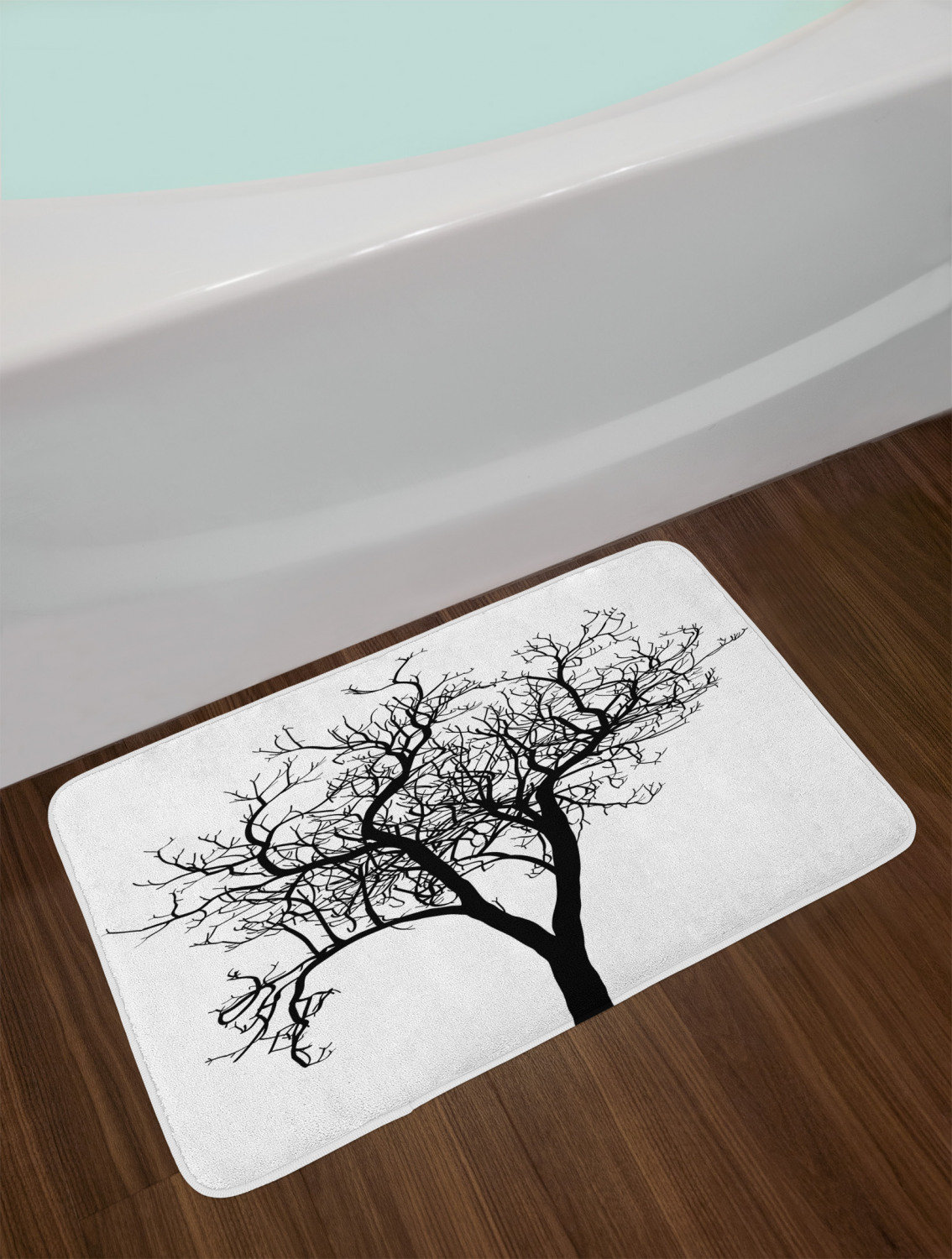 East Urban Home Lonely Tree Bath Rug | Wayfair