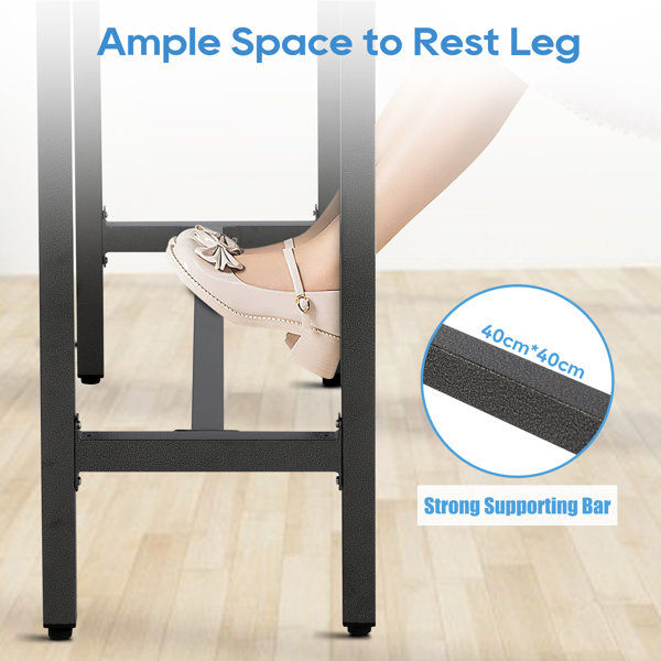 Latitude Run® 2-person Long Bar Height Patio Dining Set Outdoor Counter ...