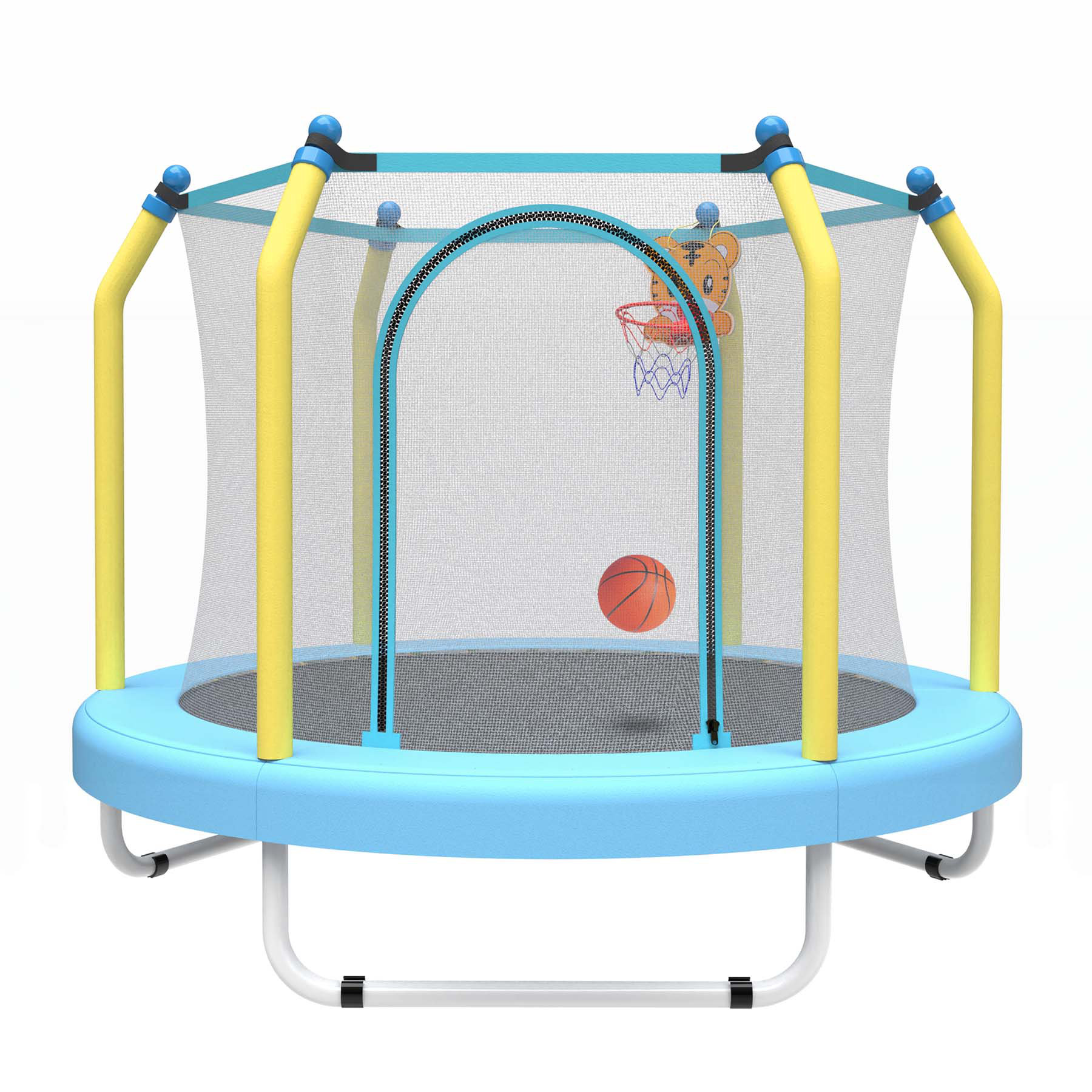 R&M Furniture Versatile Kids Trampoline with Safety Features and High ...
