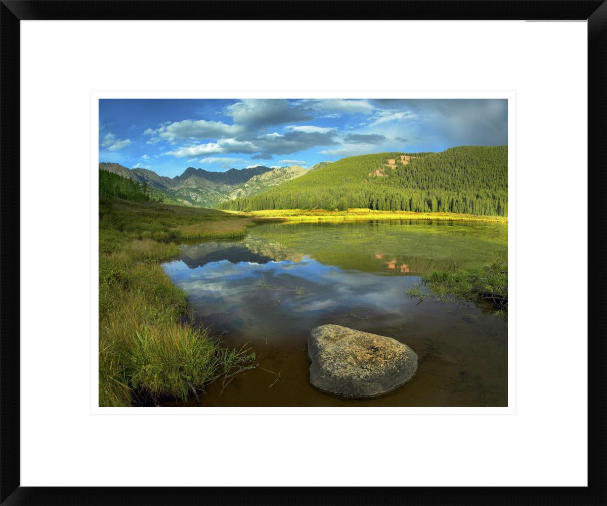 Global Gallery Mt Powell and Piney Lake, Colorado by Tim Fitzharris ...