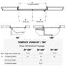 CHIC MODE Compack 180 Degrees - Bi-Fold Door Hardware Kit, Folding Door ...