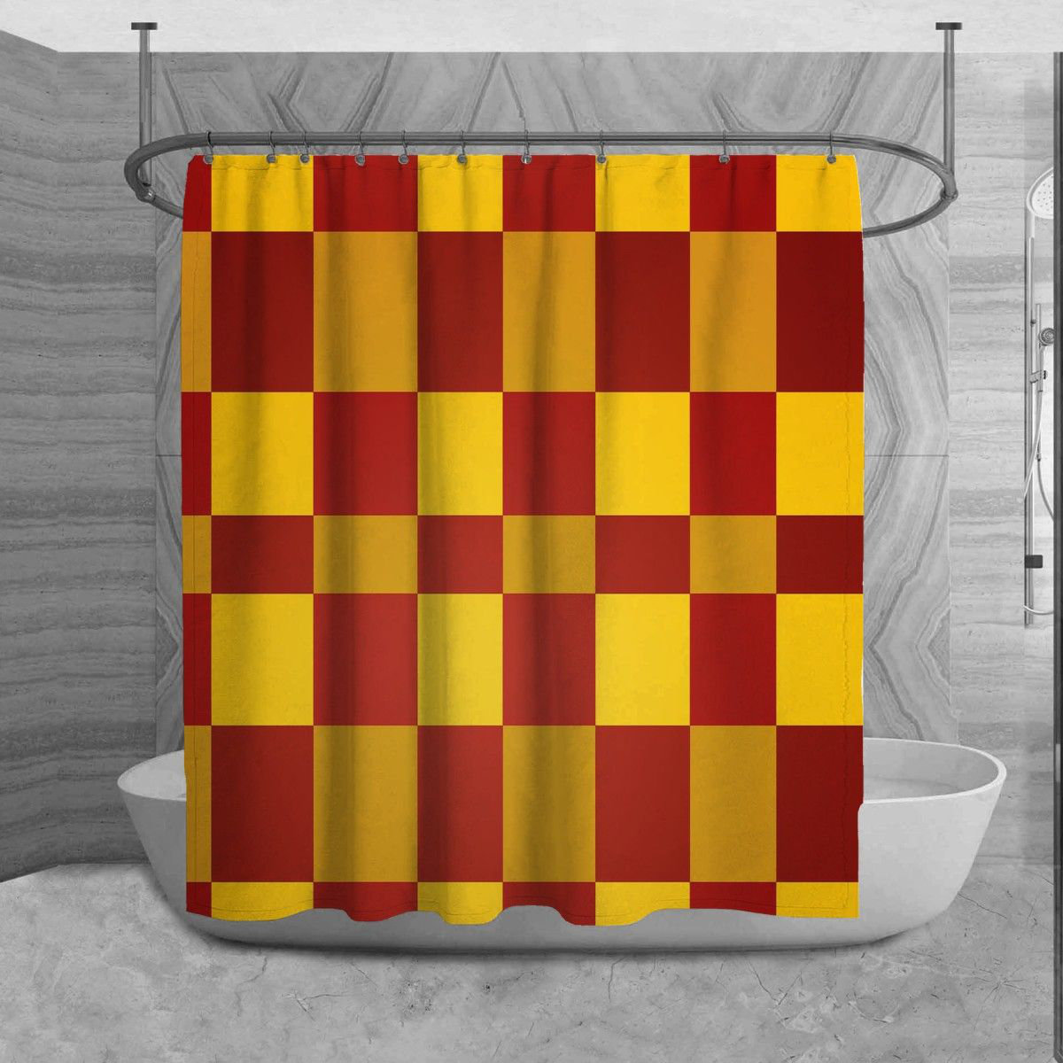 East Urban Home Marqueisha Checkered Shower Curtain - Wayfair Canada