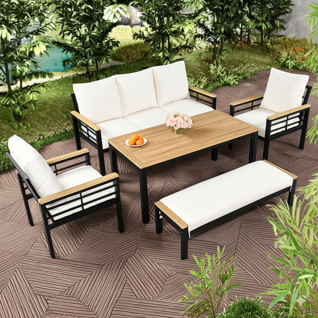 Latitude Run® 5-Piece Patio Furniture Conversation Sets | Wayfair