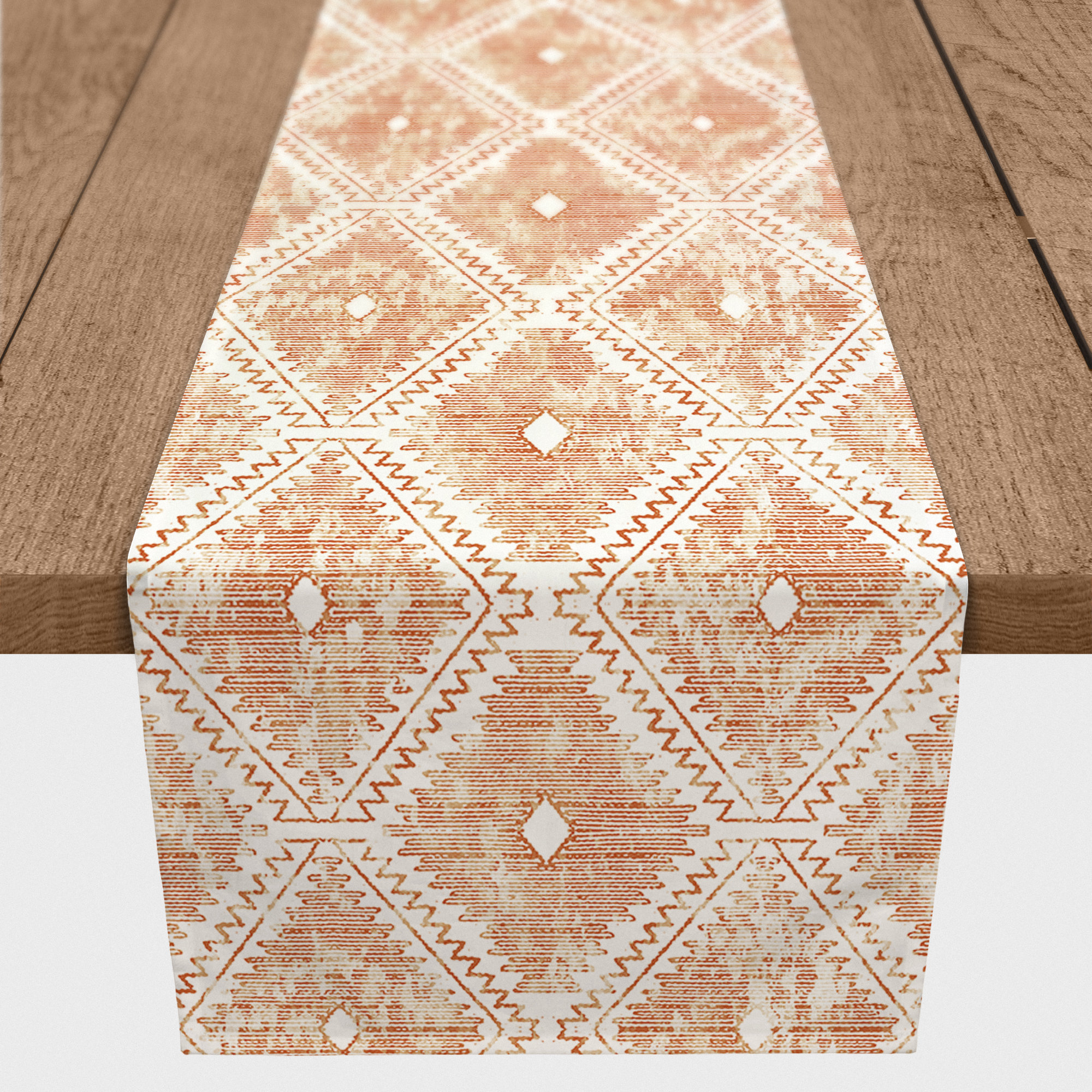 Union Rustic Karmele Rectangle Ikat Polyester Table Runner | Wayfair