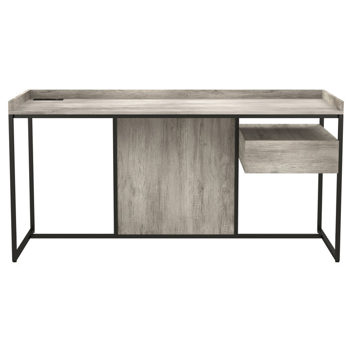 Steelside™ Lochlan Metal Base Writing Desk | Wayfair