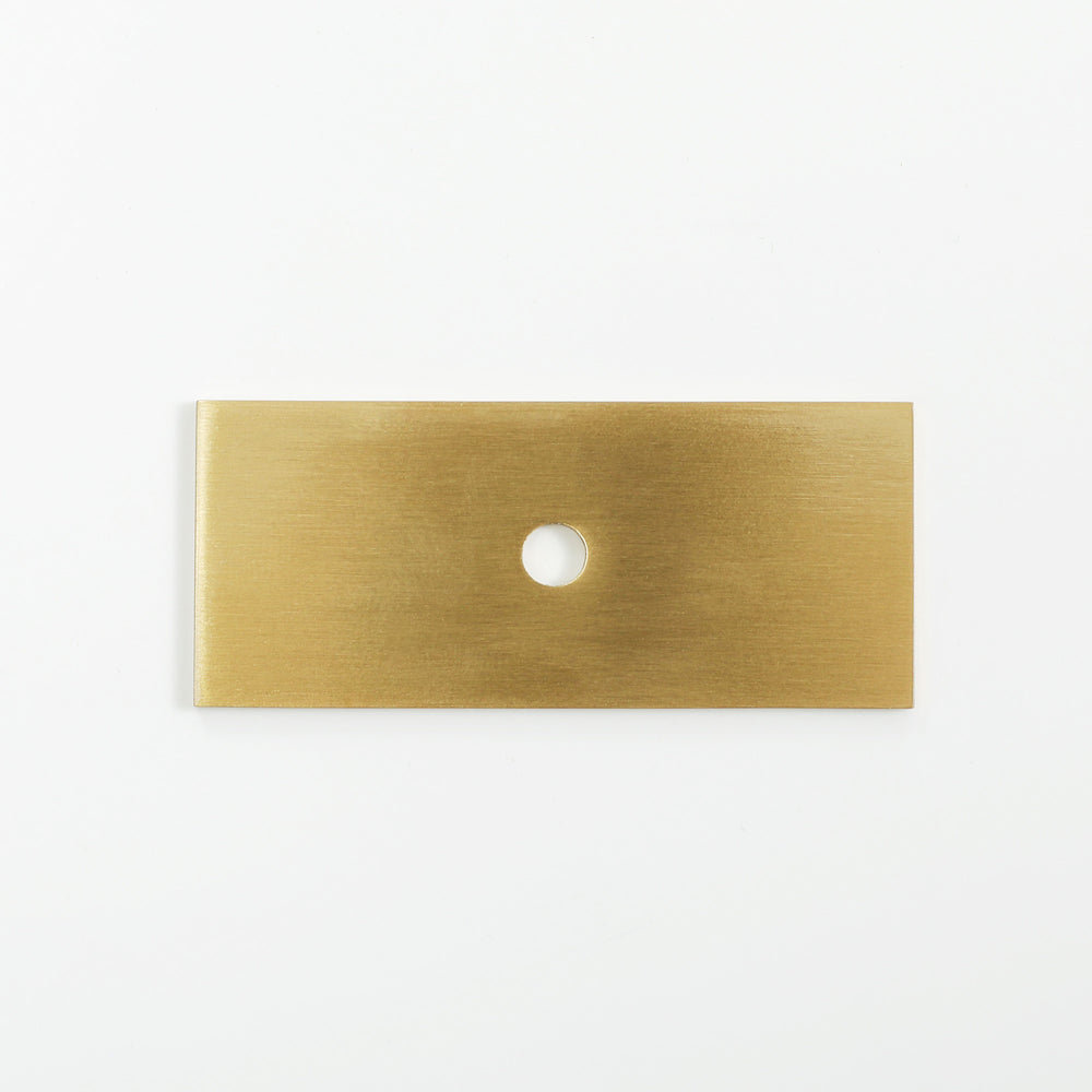 Redefine Hardware 2.25" Modern Brass Rectangular Backplate | Wayfair