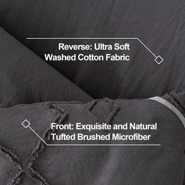 Loon Peak® Tufted Boho Comforter Set, Boho Bedding Comforter Set ...