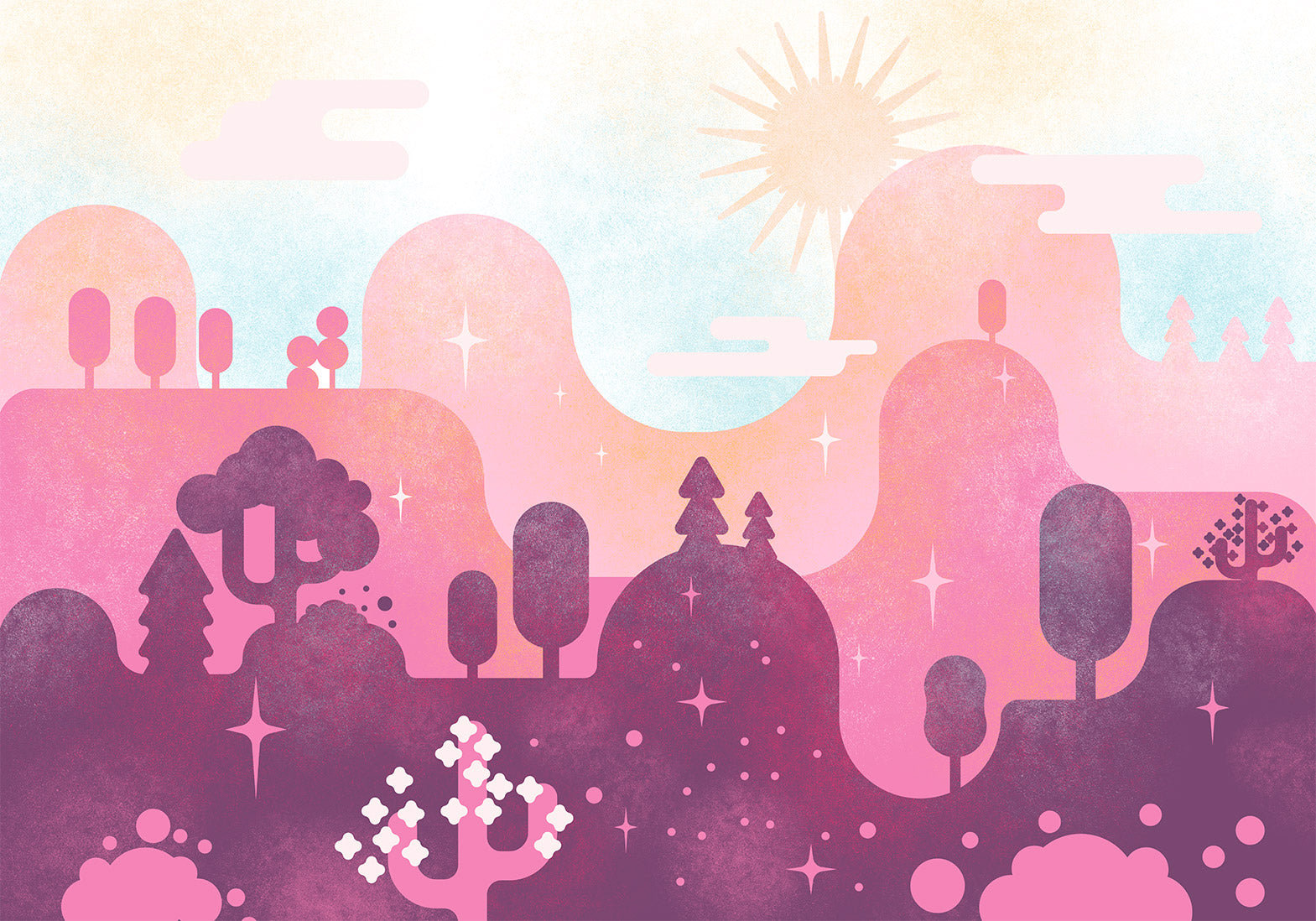 Loon Peak Abstract Wallpaper Wall Mural - Candy Land - Wayfair Canada