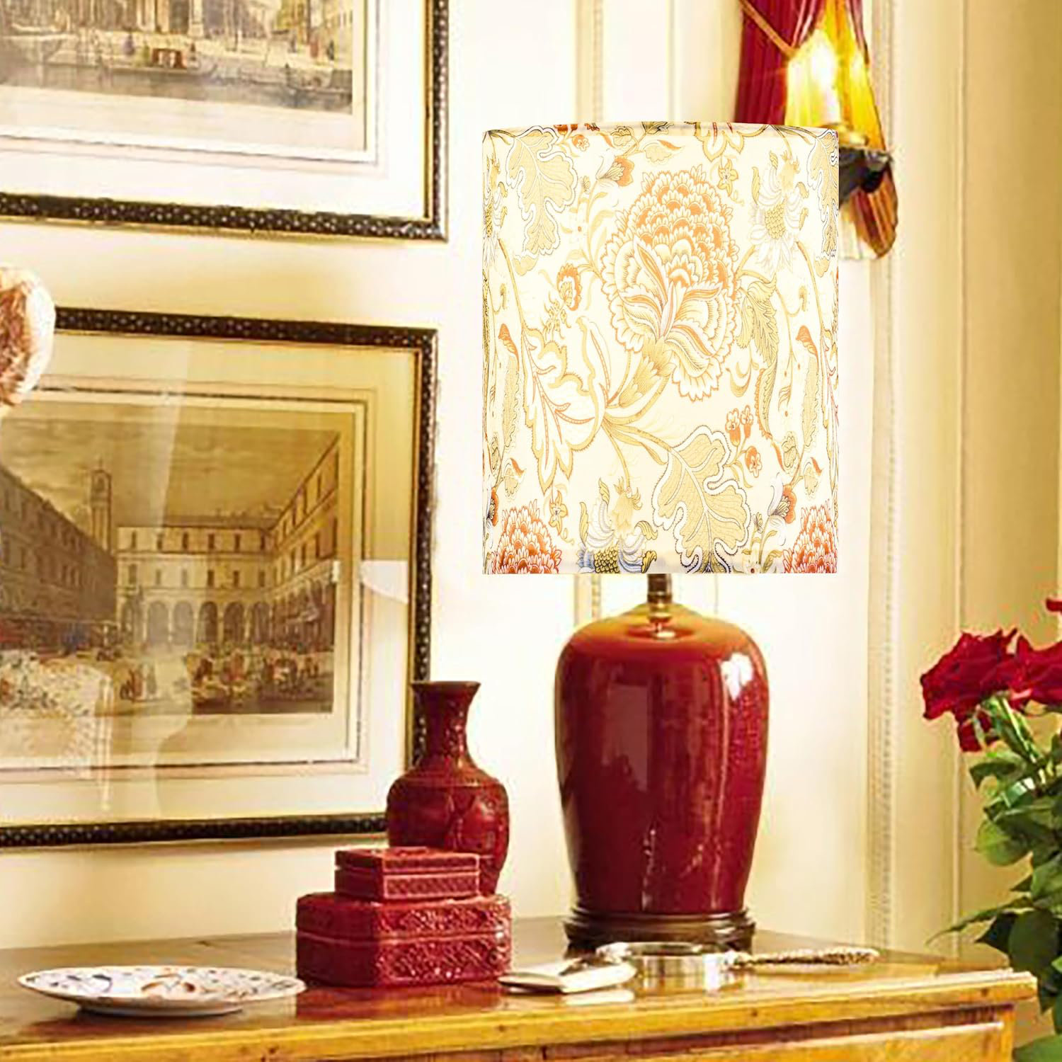 Lark Manor Set Of 2 Tall Lamp Shades, 9.8" Top X 9.8" Bottom X 10.8 ...