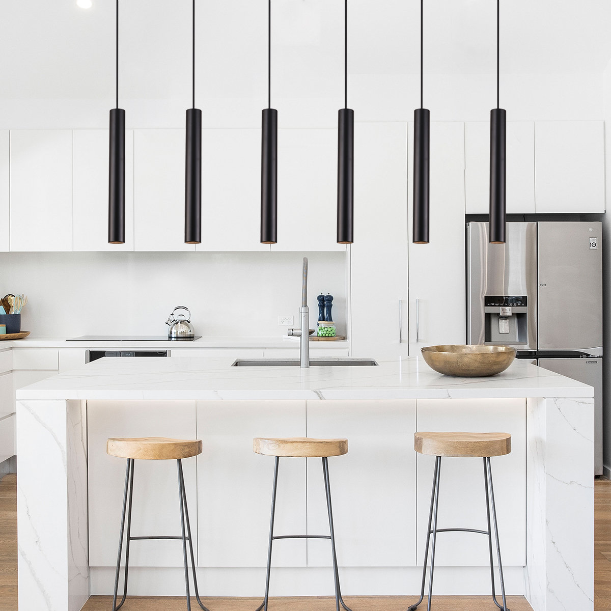 wohoda 9W Dimmable LED Track Pendant Lighting Compatible with H Type ...