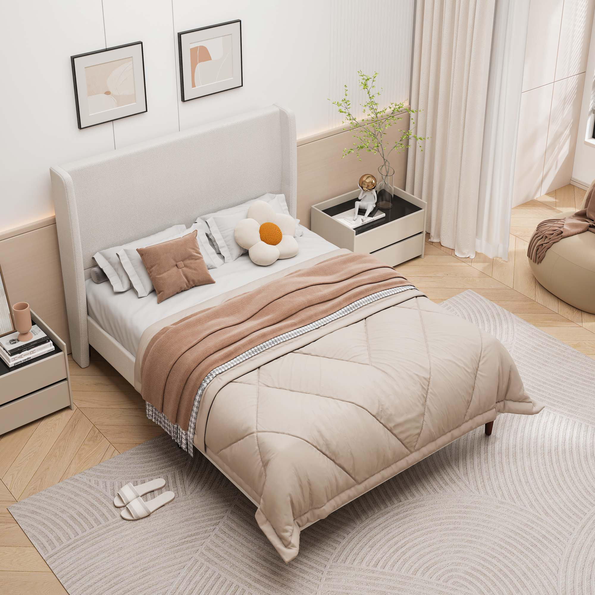 House of Hampton High Headboard Platform Bed - Wayfair Canada