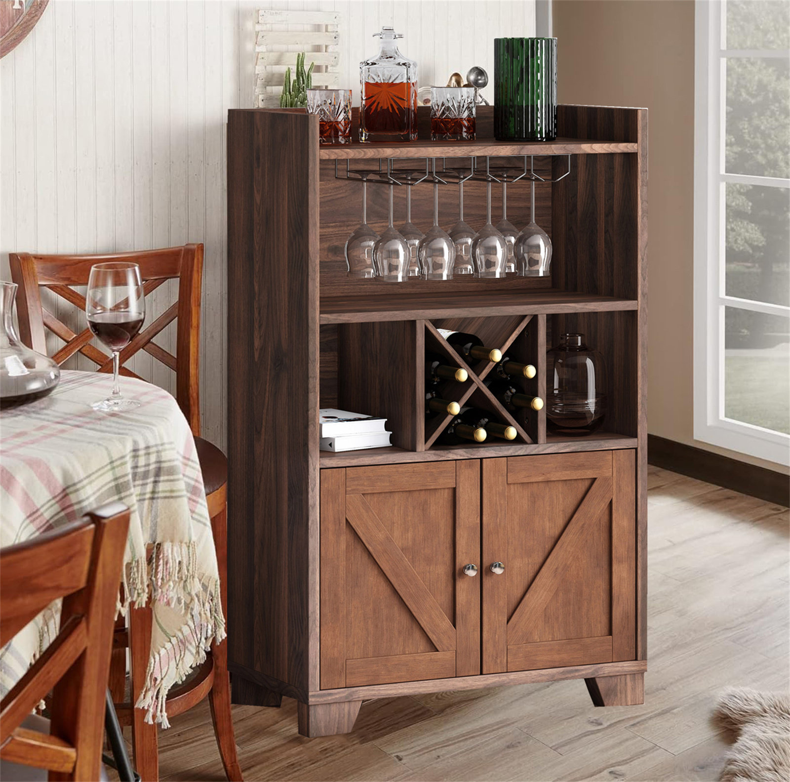 Gracie Oaks Wine Cabinet For Home Use | Wayfair