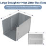 Tucker Murphy Pet™ Cat Litter Box Enclosure Splash Guard Large Foldable ...