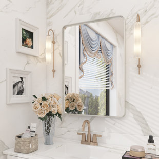 Rectangle Silver Wall Mirrors You'll Love | Wayfair
