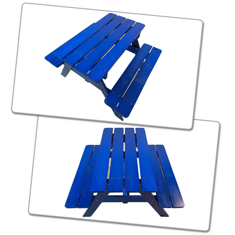 Ebern Designs Modern minimalist one-piece dining table and chairs with ...