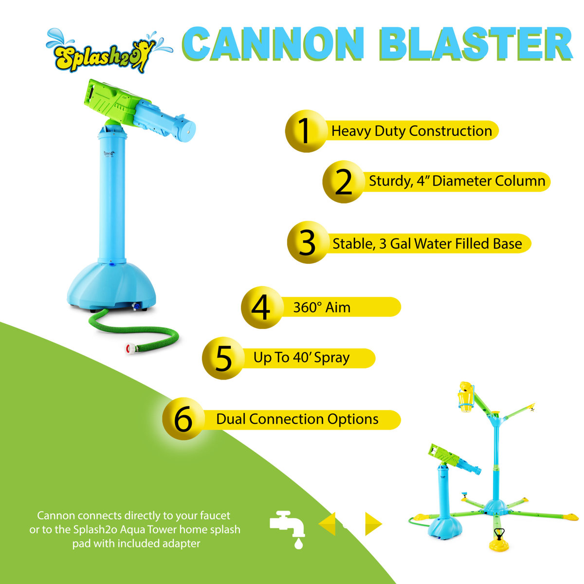 Splash2o Cannon Blaster Aqua-Station | Wayfair