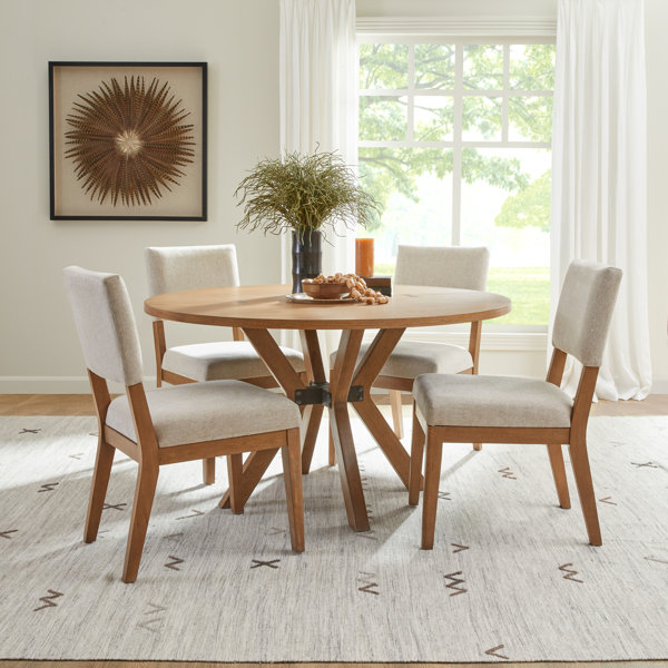 Flexsteel Millwork 5 Piece Round Dining Set | Wayfair
