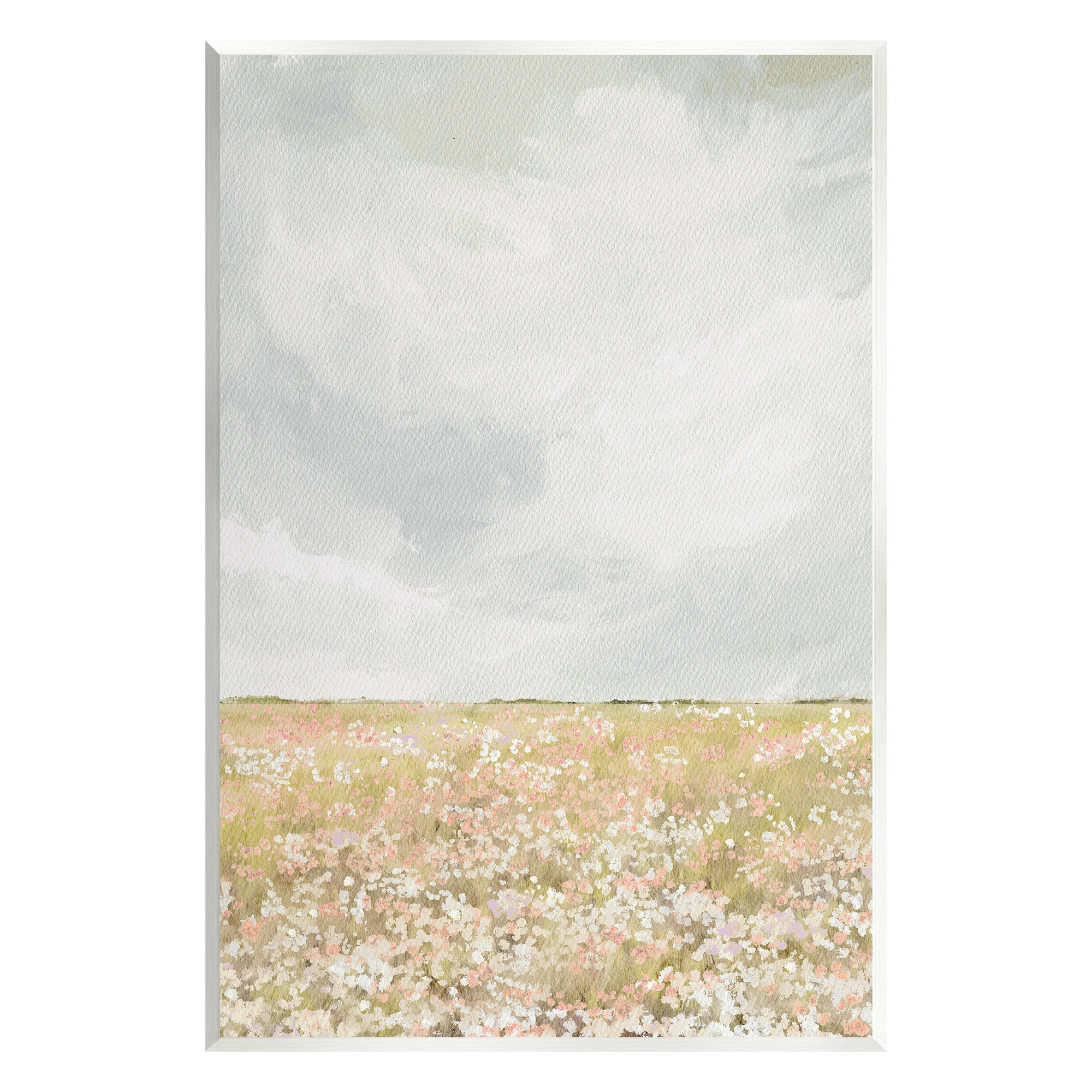 Stupell Industries Cloudy Abstract Meadow Wall Plaque Art Design By ...
