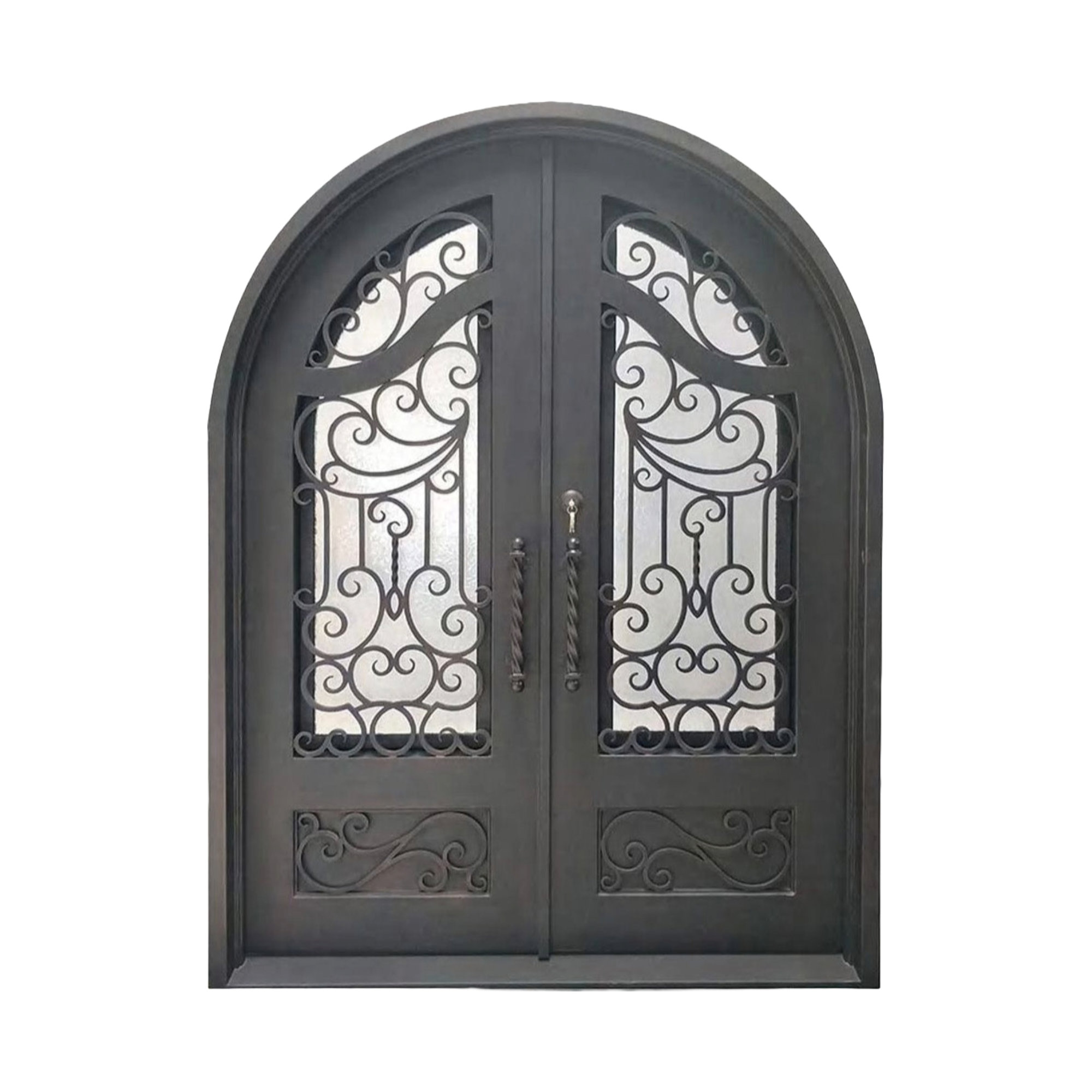 Nationwide Iron Works Versailles Archway Iron Door | Wayfair
