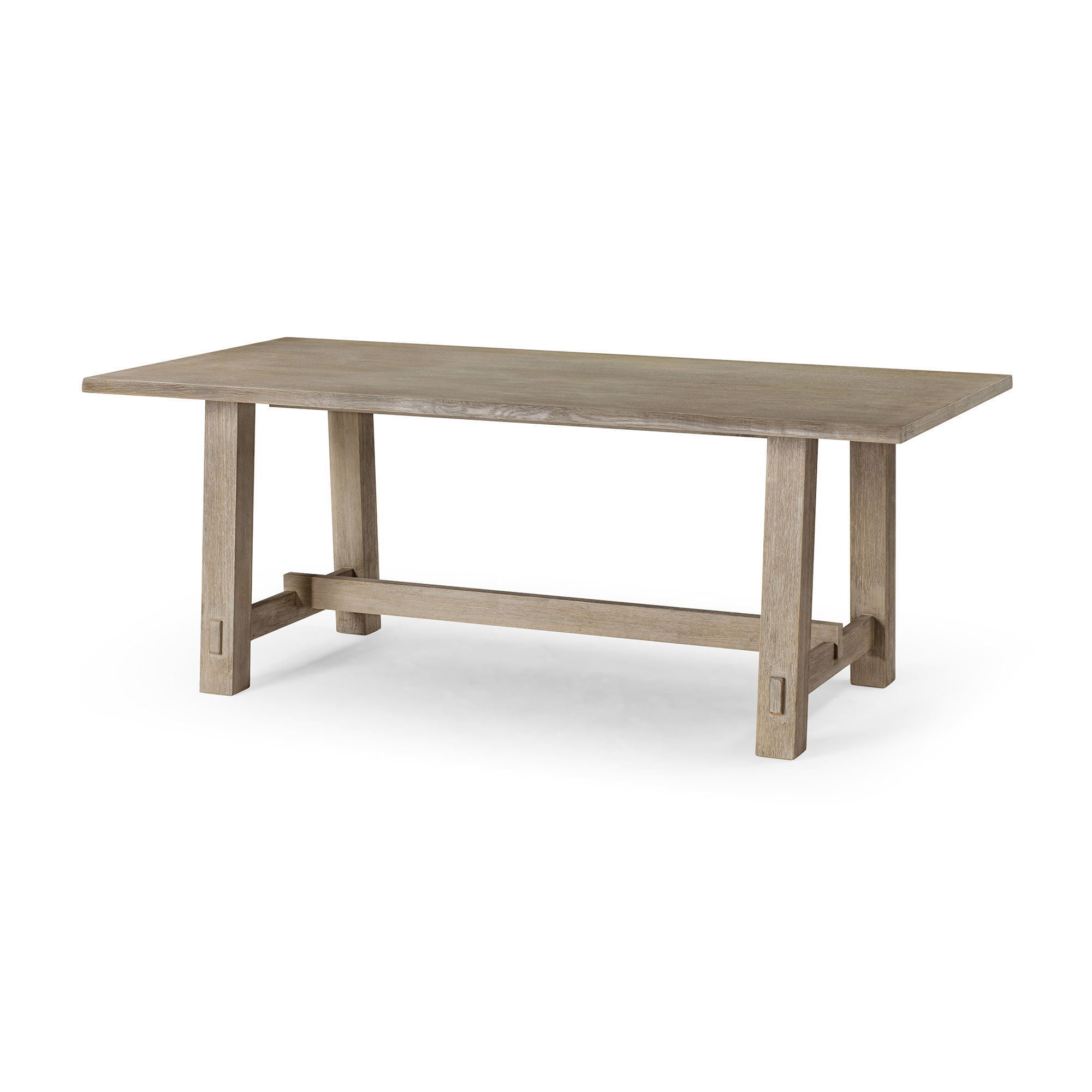 Maven Lane Yves Rustic Rectangular Wooden Dining Table | Wayfair
