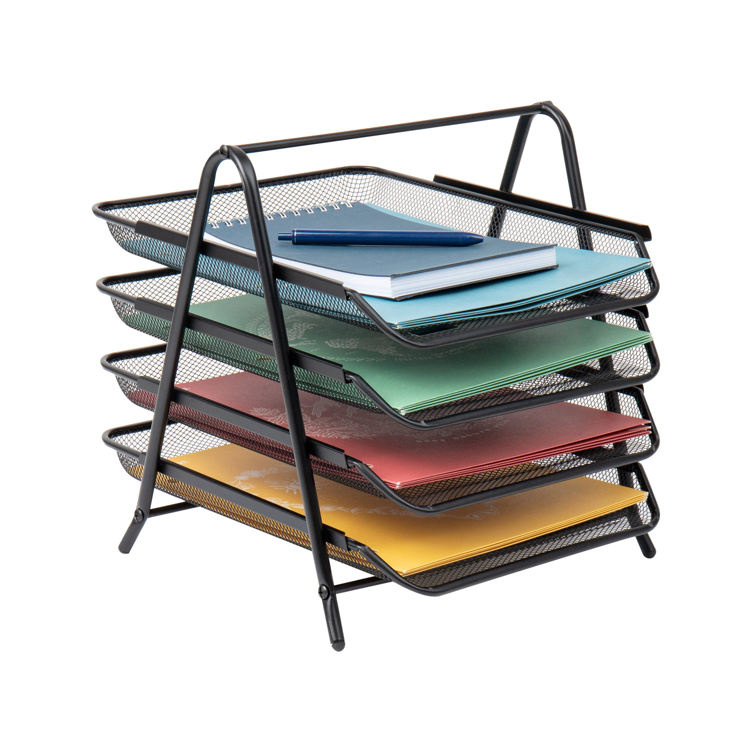 Inbox Zero 4-Tier Paper Tray, Desktop Organizer, File Storage ...