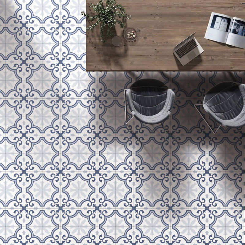 Merola Tile Lacour 10" x 10" Porcelain Patterned Wall & Floor Tile ...