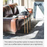 Yamazaki Home Plain Yamazaki Home Steel + Wood Sofa C Table End Table ...