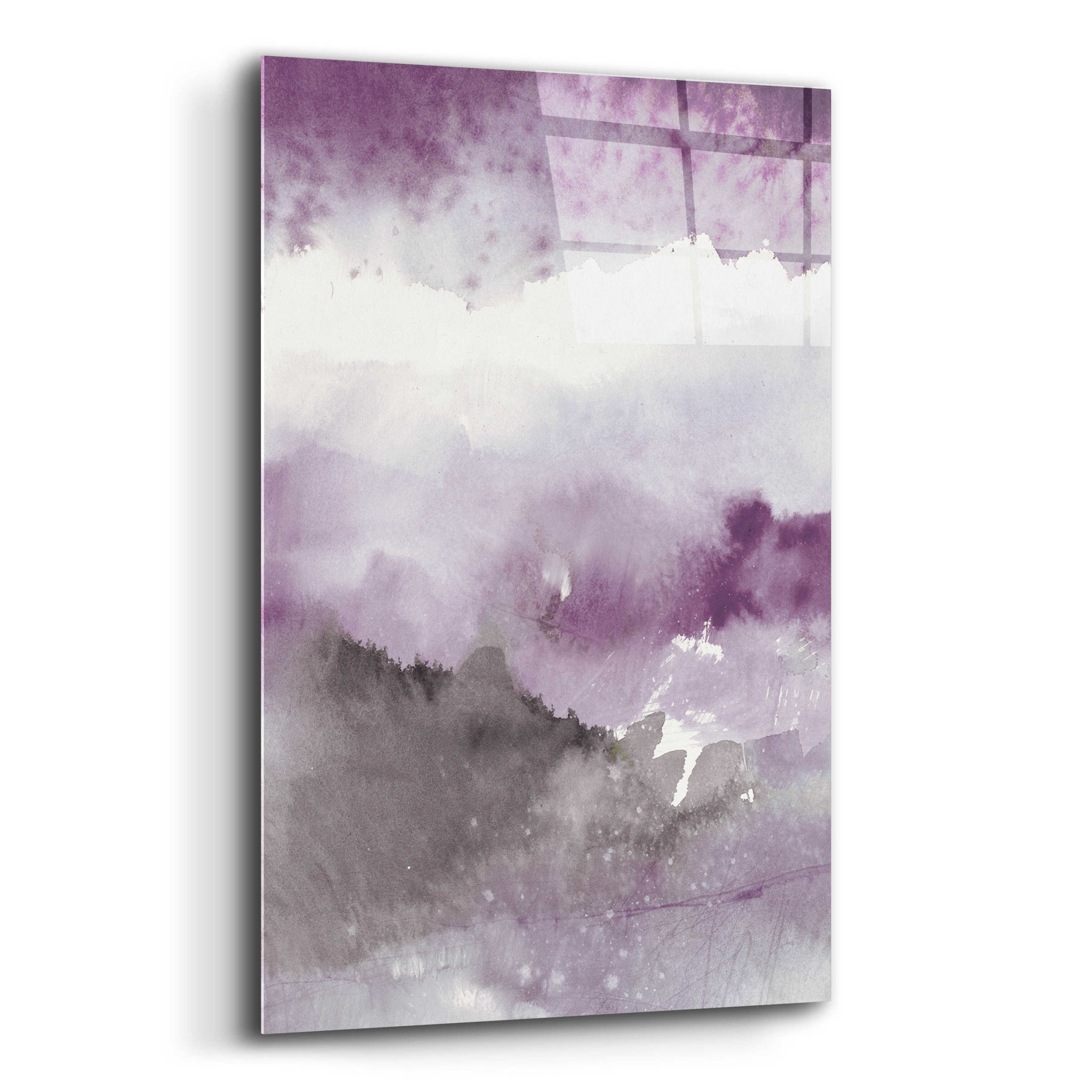 Wrought Studio™ Midnight At The Lake III Amethyst Gray Crop On Plastic ...