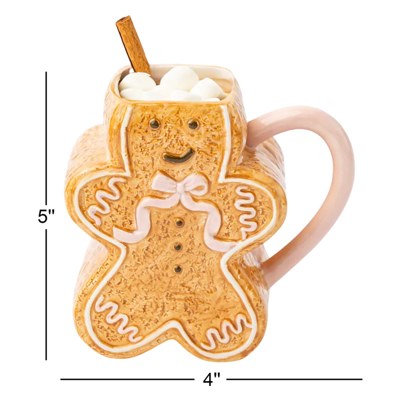 The Holiday Aisle® Gingerbread Coffee Mug | Birch Lane