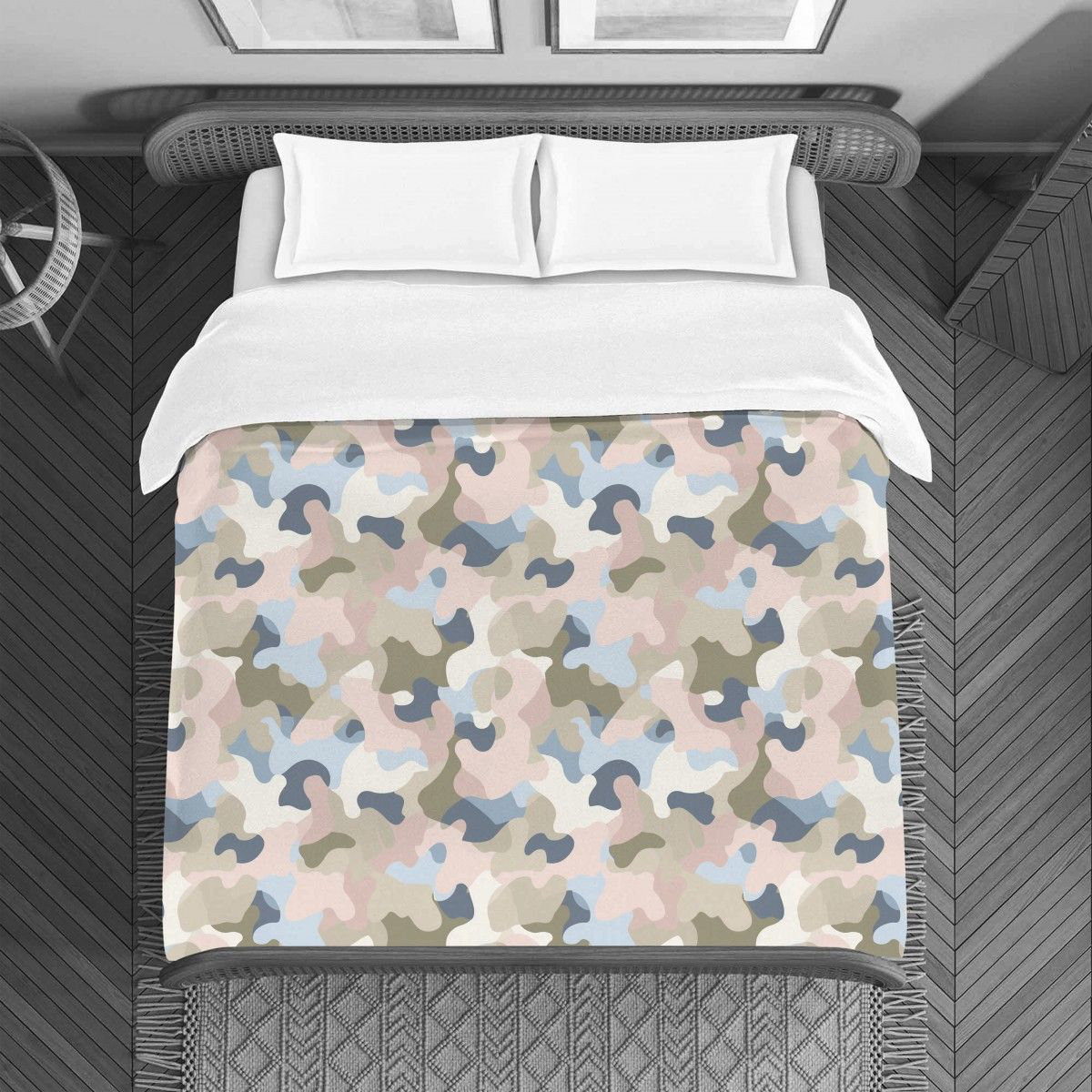 VisionDecor Army Bedding Camouflage Pink Duvet Cover - Wayfair Canada