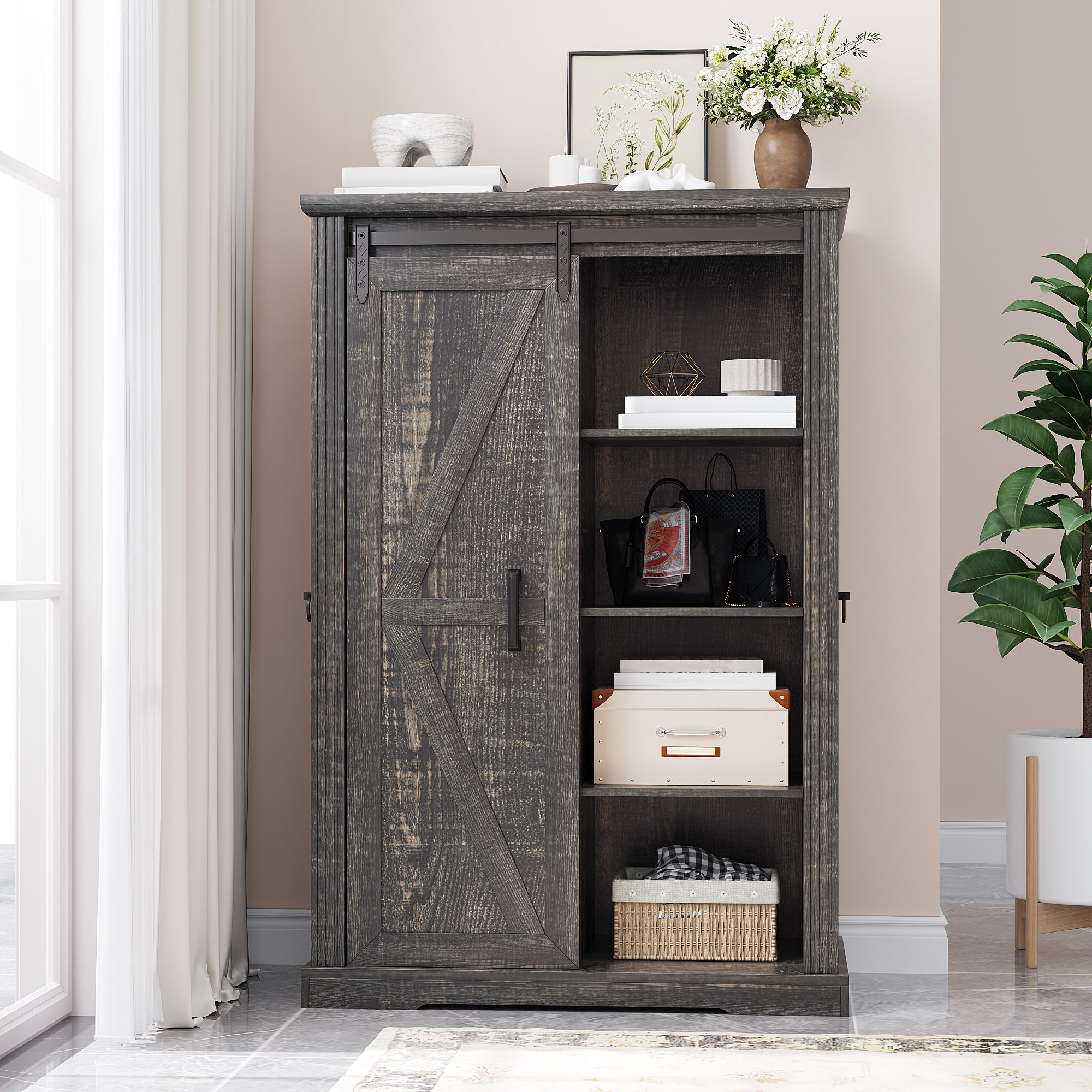 Ophelia & Co. 5 Chest Of Drawers, Tall Drawers Dresser With Sliding ...