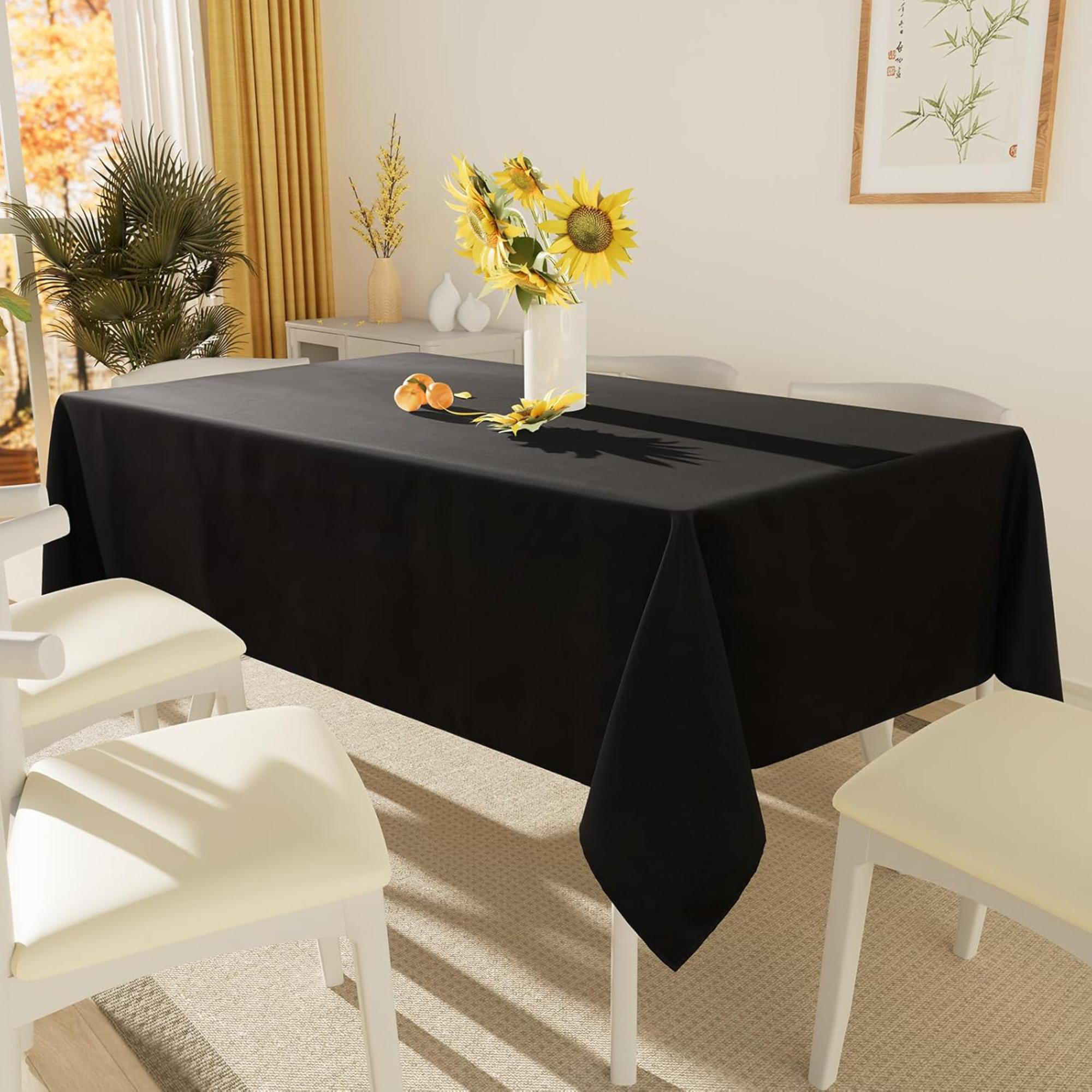 Ebern Designs Rectangle Table Cloth, Waterproof Anti-Scratch Polyester ...
