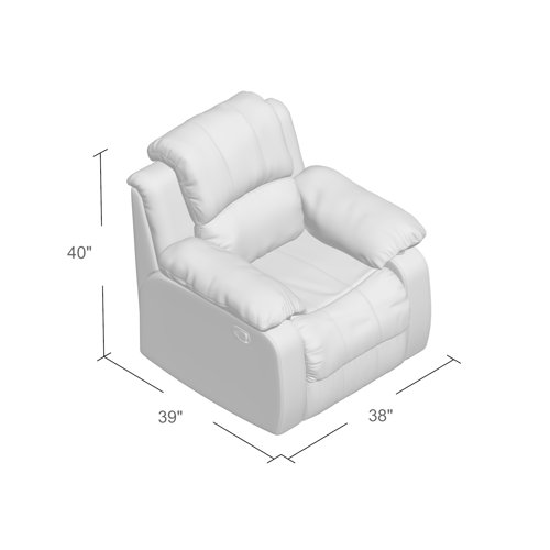 Wade Logan® Mccubbin Vegan Leather Recliner & Reviews | Wayfair
