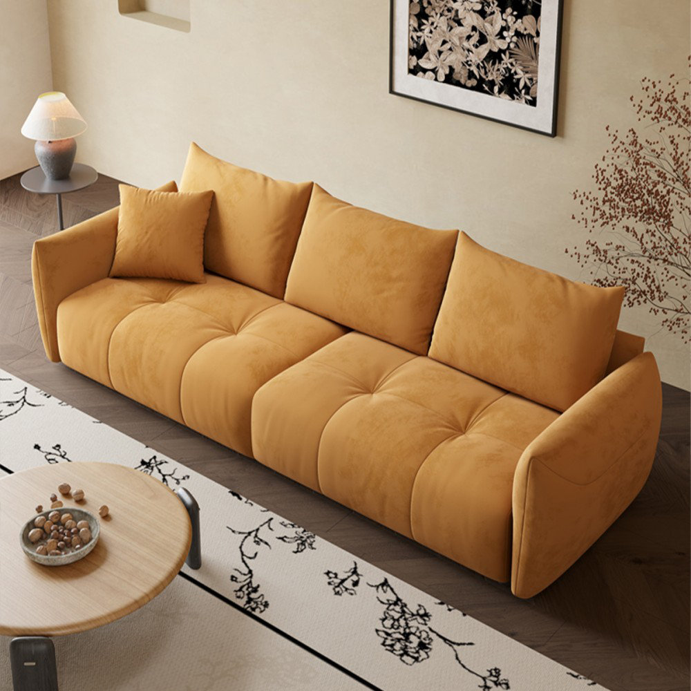 Hike Out Nature 86.61" Velvet Modular Sofa cushion couch | Wayfair