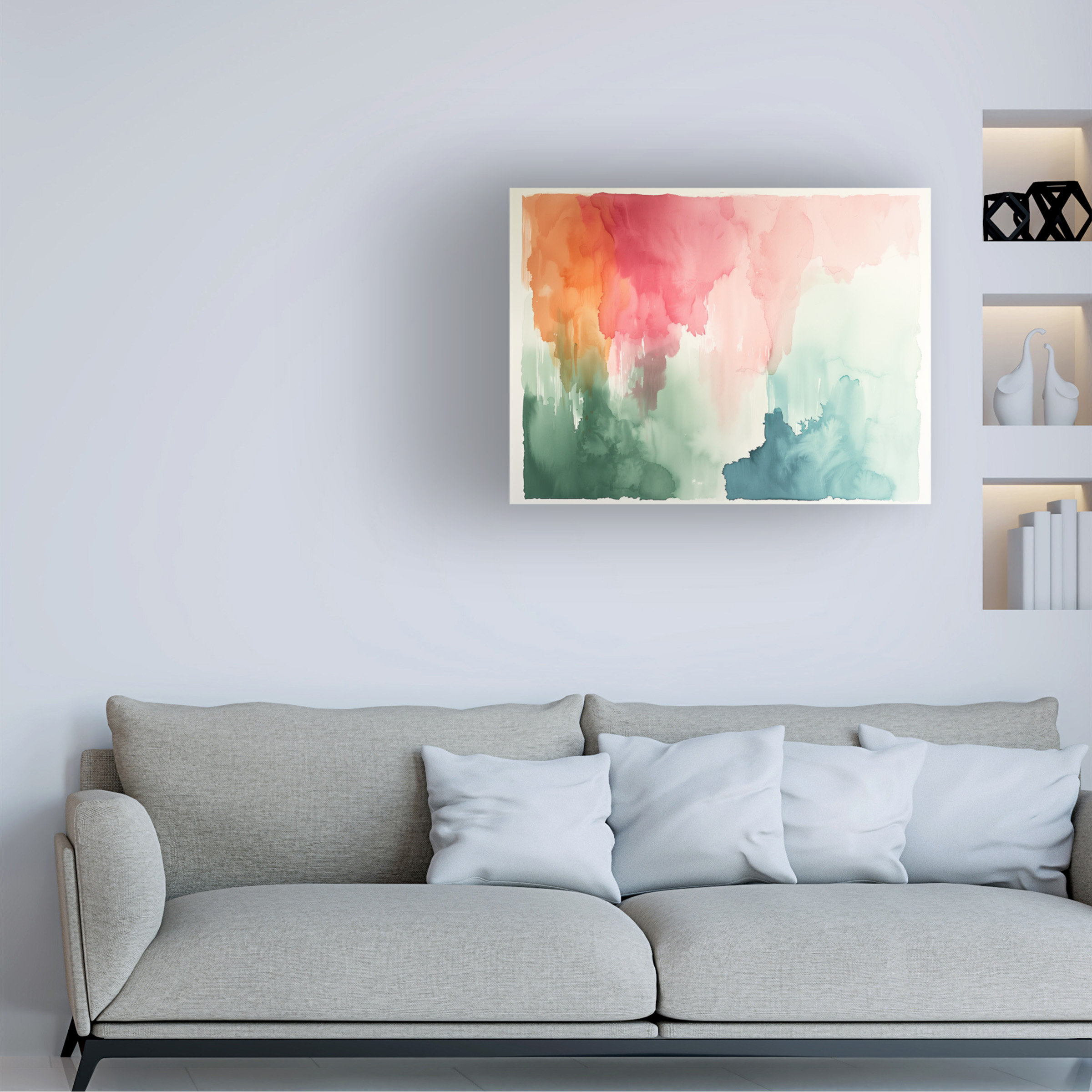 Ebern Designs Bolog Sasha Colorwash Canvas Art_ALI73101 | Wayfair