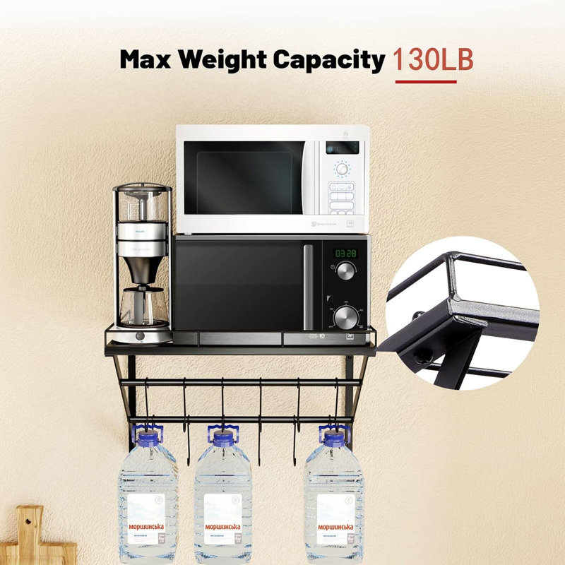 Prep & Savour Metal Rectangle Wall Mounted Pot Rack | Wayfair