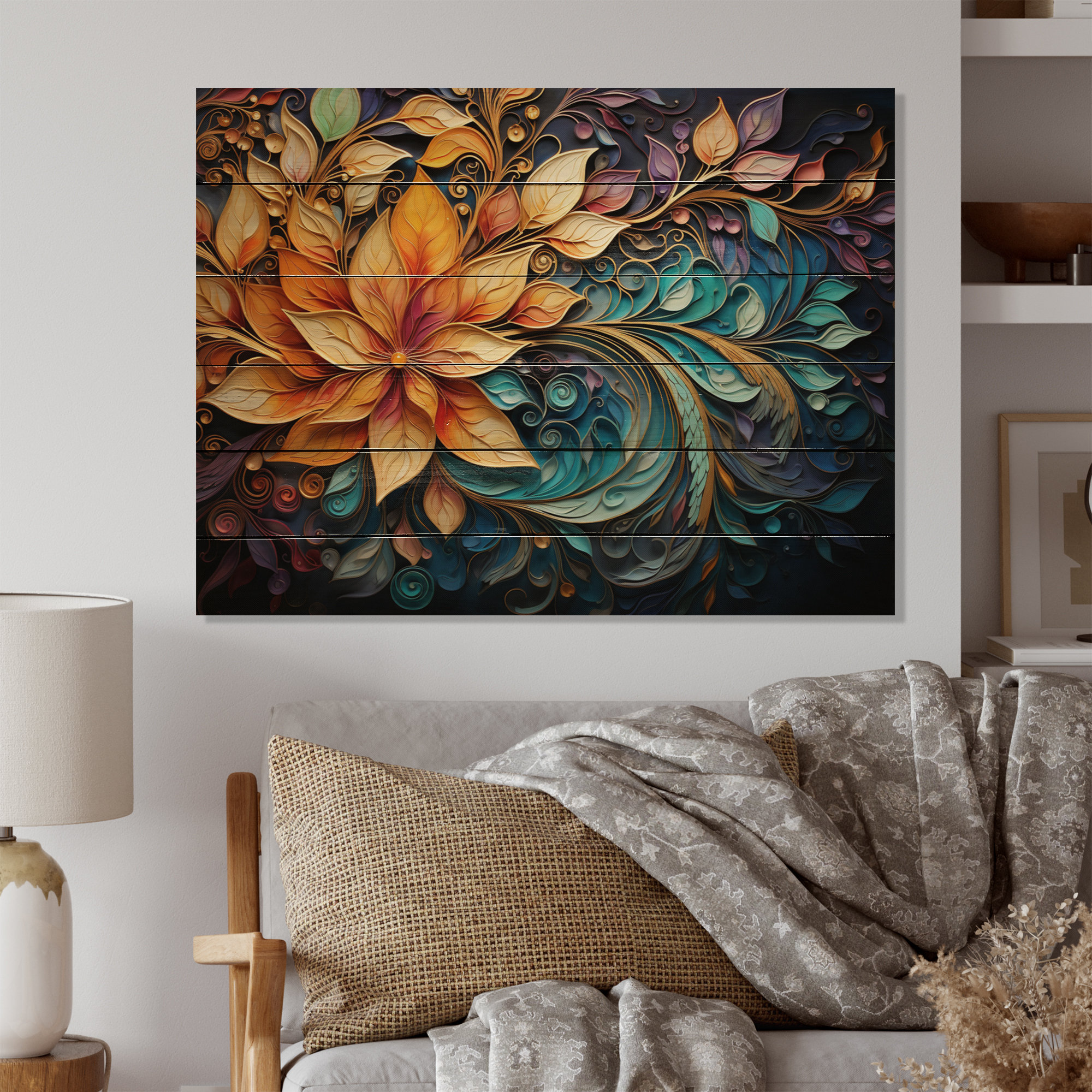 Red Barrel Studio® Colorful Indian Art Mystic Rangoli I - Unframed ...