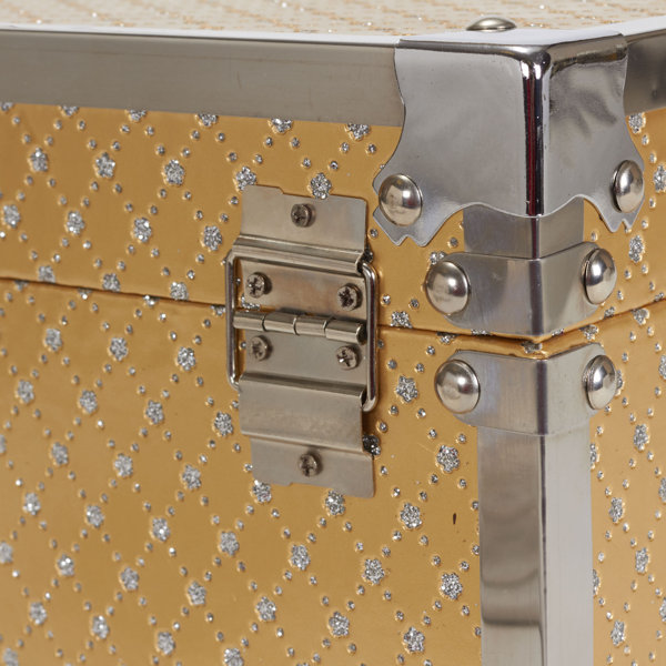 House of Hampton® Vencimont Small Bling Decorative Storage Trunk ...