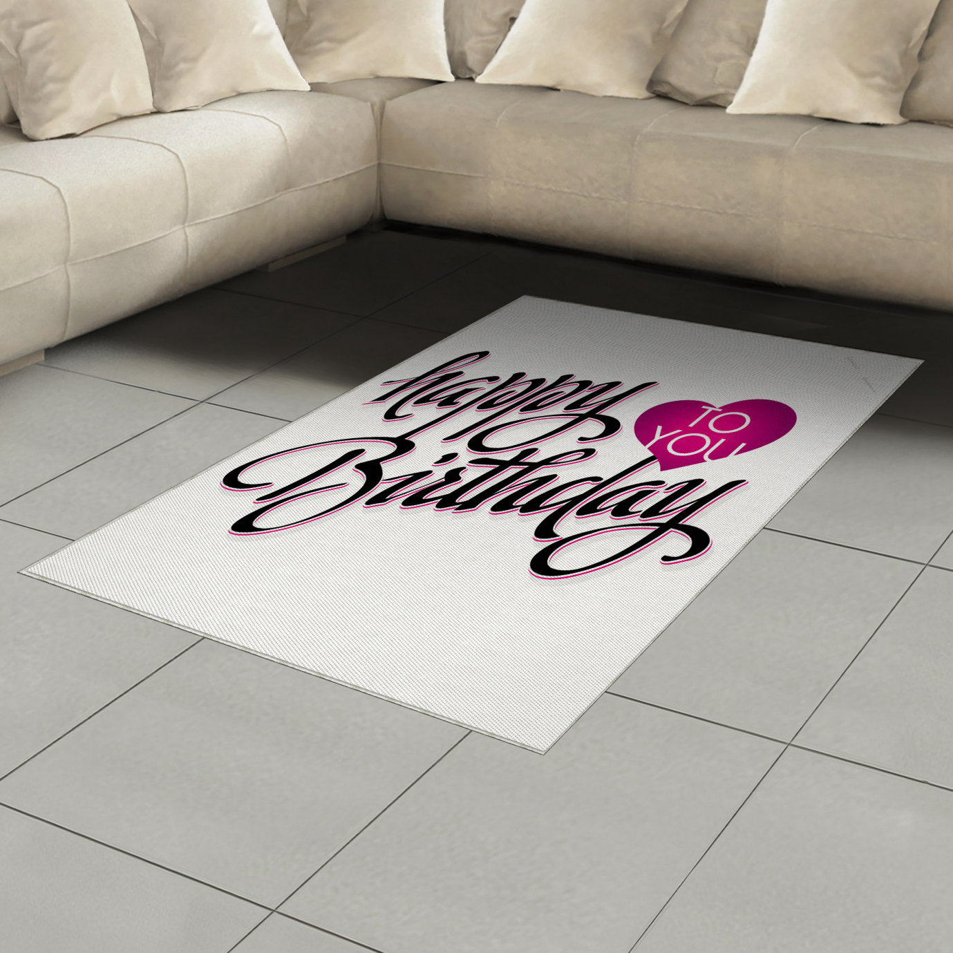 East Urban Home Modern High Density Long Fiber Poly Threads Decorative ...