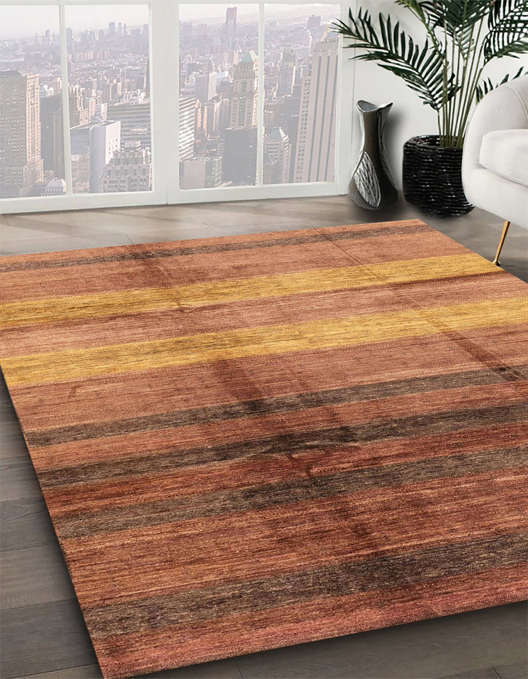 Latitude Run® Abstract Dark Brown Rug - Wayfair Canada