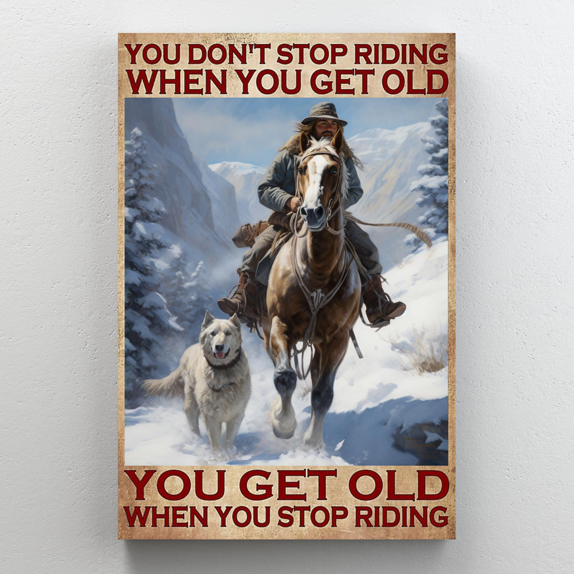 Trinx When You Stop Riding Horse - 1 Piece Rectangle Graphic Art Print ...